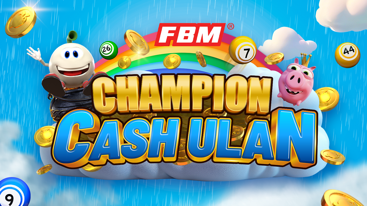FBM - Lucky rain is coming with FBM’s Champion Cash Ulan bingo hall promo in the Philippines!